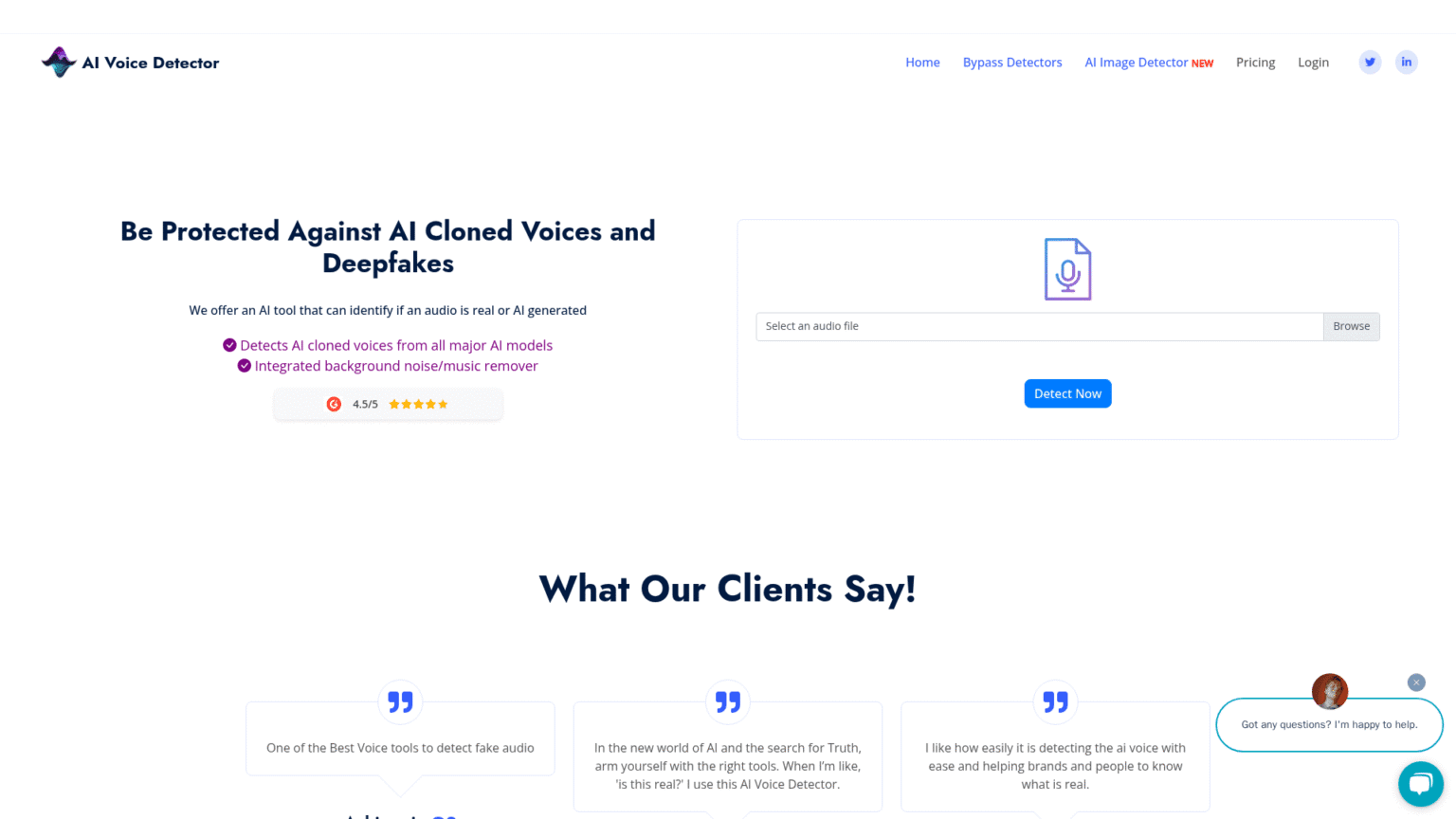 AI Voice Detector - DiscoverAI Tools